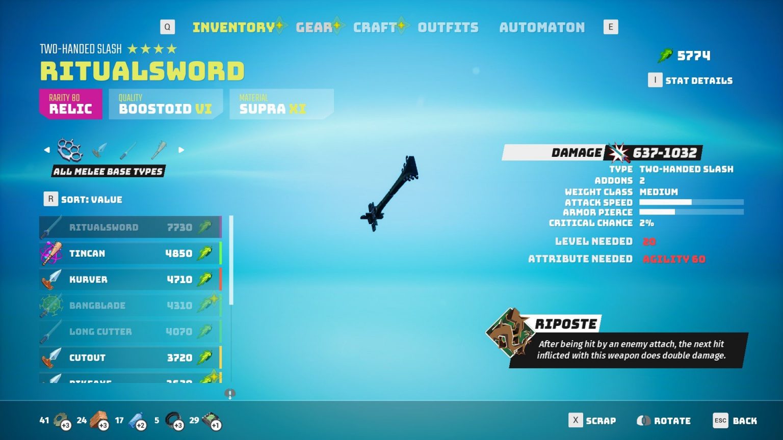 Biomutant - What to Sell or Scrap